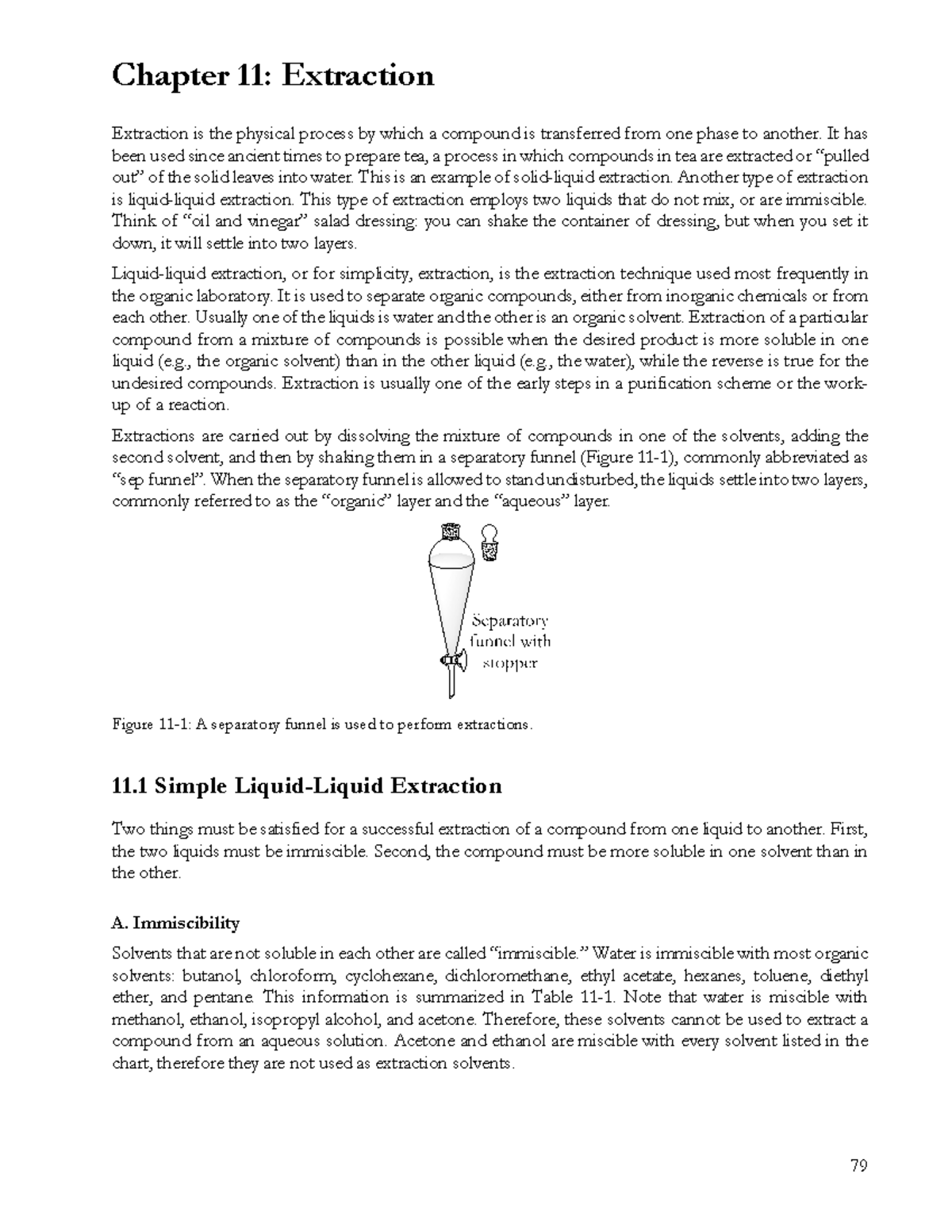 Chapter 11: Extraction Techniques and Applications in Organic Chemistry ...