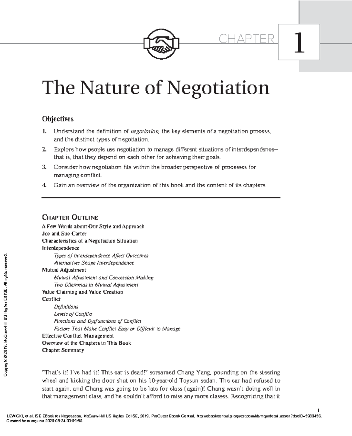 Negotiations CHP1 - Understanding the Nature of Negotiation - Studocu
