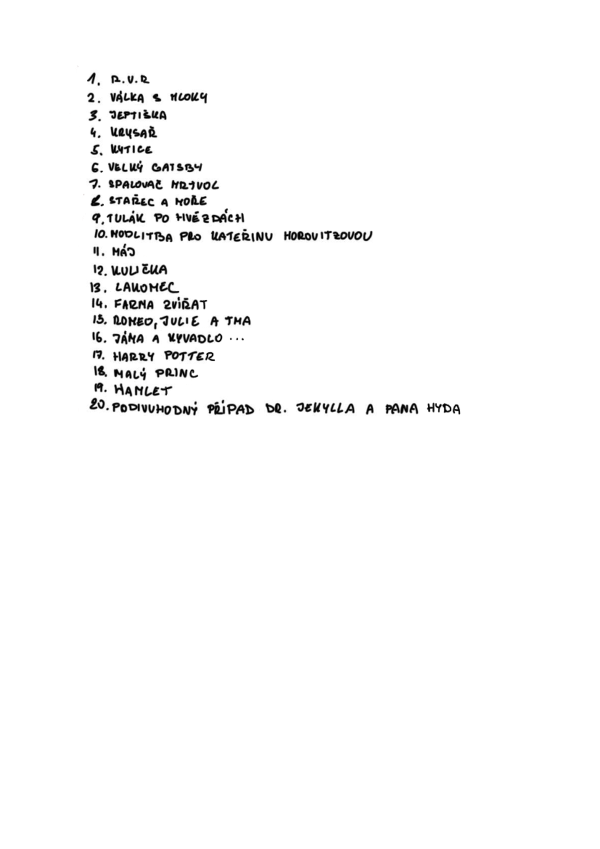 Mat. Čestina 3 - Knihy a Autoři 20. století: Přehled a Analýza - Studocu