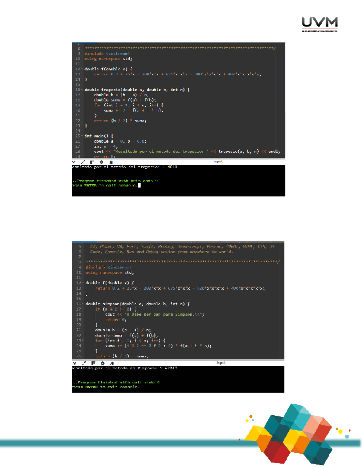 A7 Casos Prácticos: Algoritmo de Integración de Romberg - Studocu