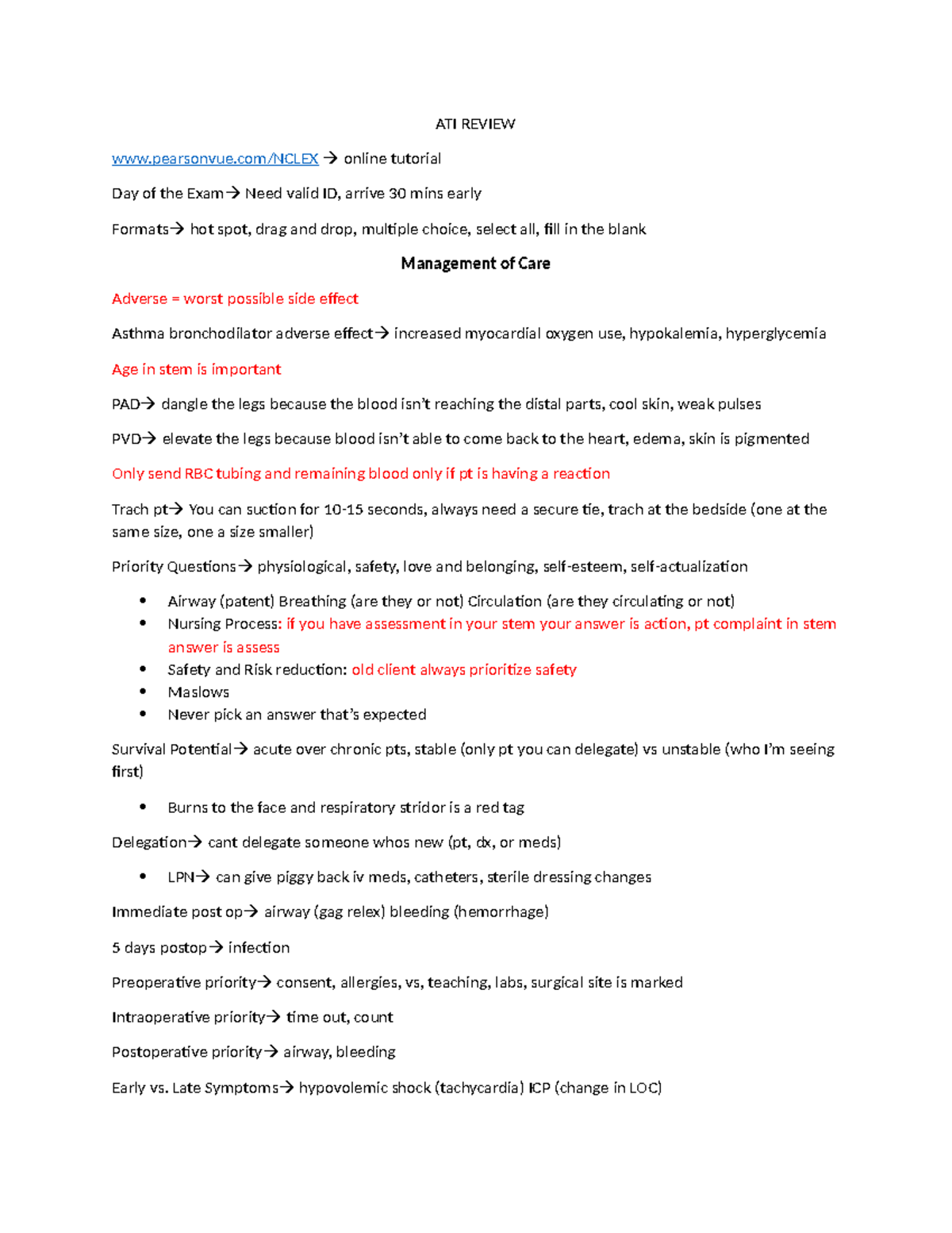 ATI NCLEX Live Review Comprehensive Study Guide - Studocu