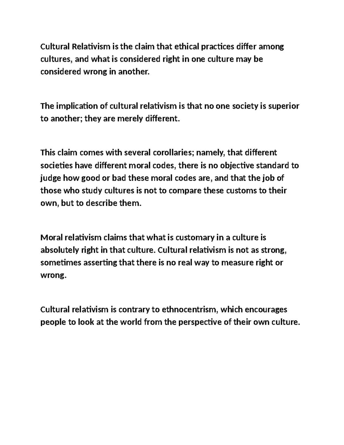 Cultural Relativism: Understanding Ethical Diversity Across Cultures ...