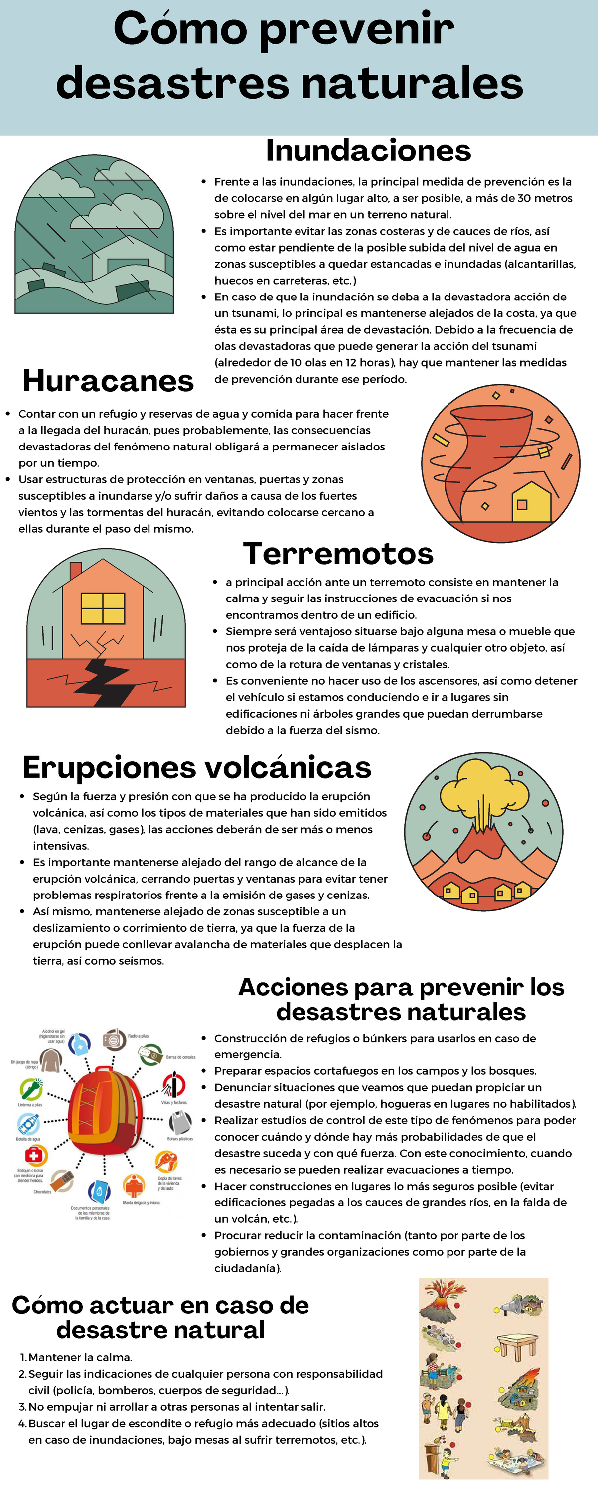 Guía para la Prevención y Actuación Ante Desastres Naturales - Studocu