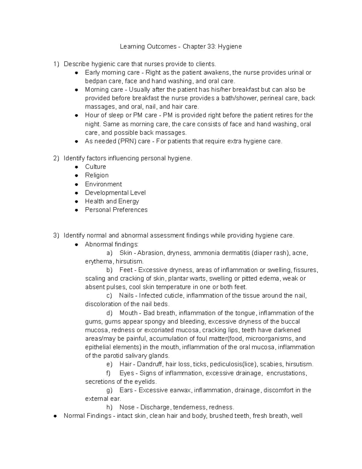 Chapter 33 - Comprehensive Overview of Hygiene Practices in Nursing ...