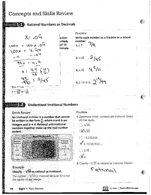 Topic 1 mid topic assessment - Mid-Topic Assessment Copyright © Pearson ...