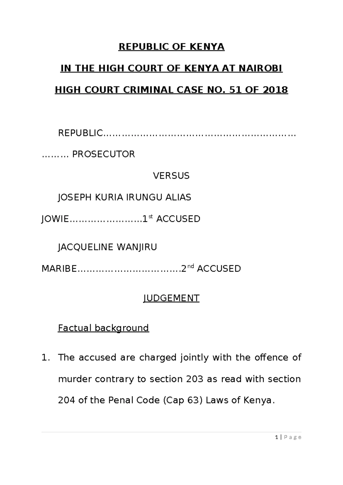 Police abstract - STATUTORY TOOLS - THE KENYA POLICE ABSTRACT FROM ...