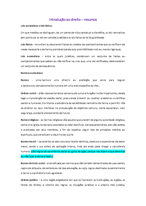 [Solved] Distinga lei formal de lei material - Introdução ao Direito I ...