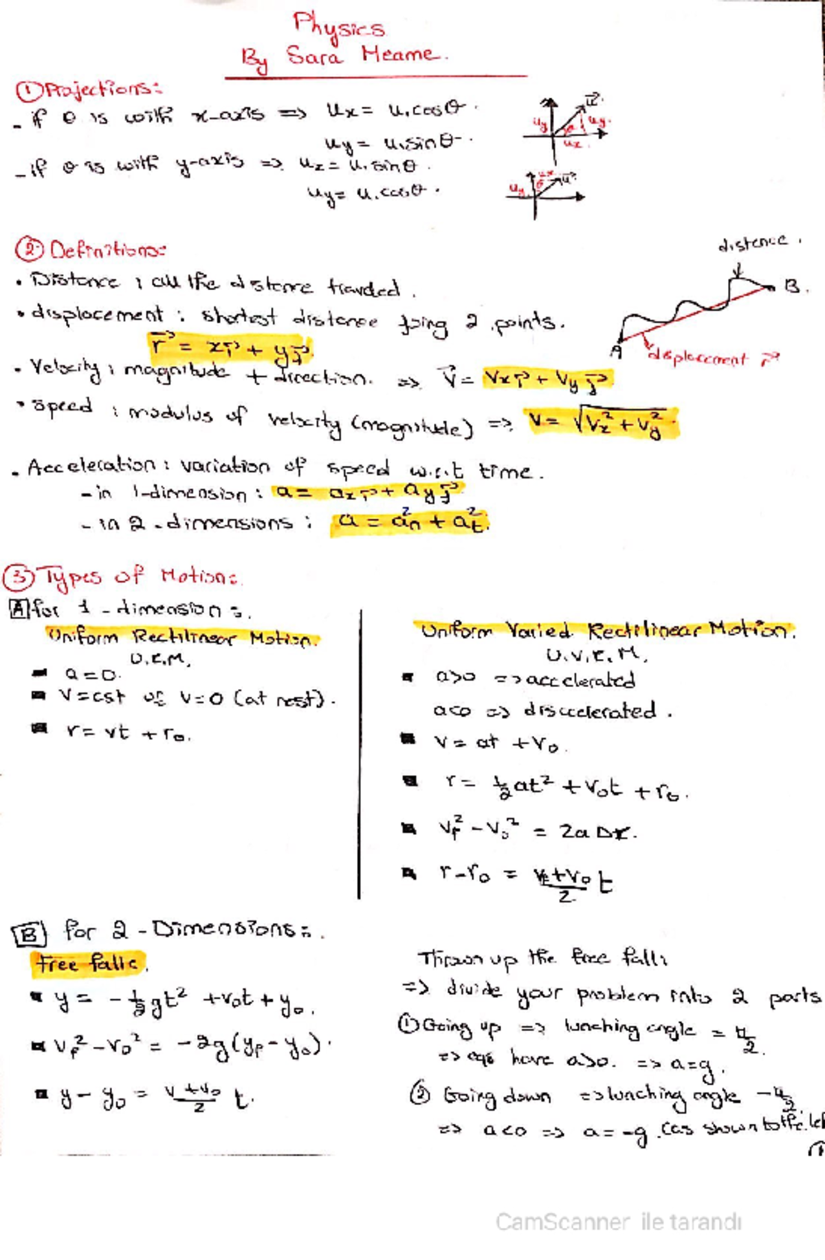 Summary of Mechanics, Fluids & Thermodynamics PHYS 101 Notes - Studocu