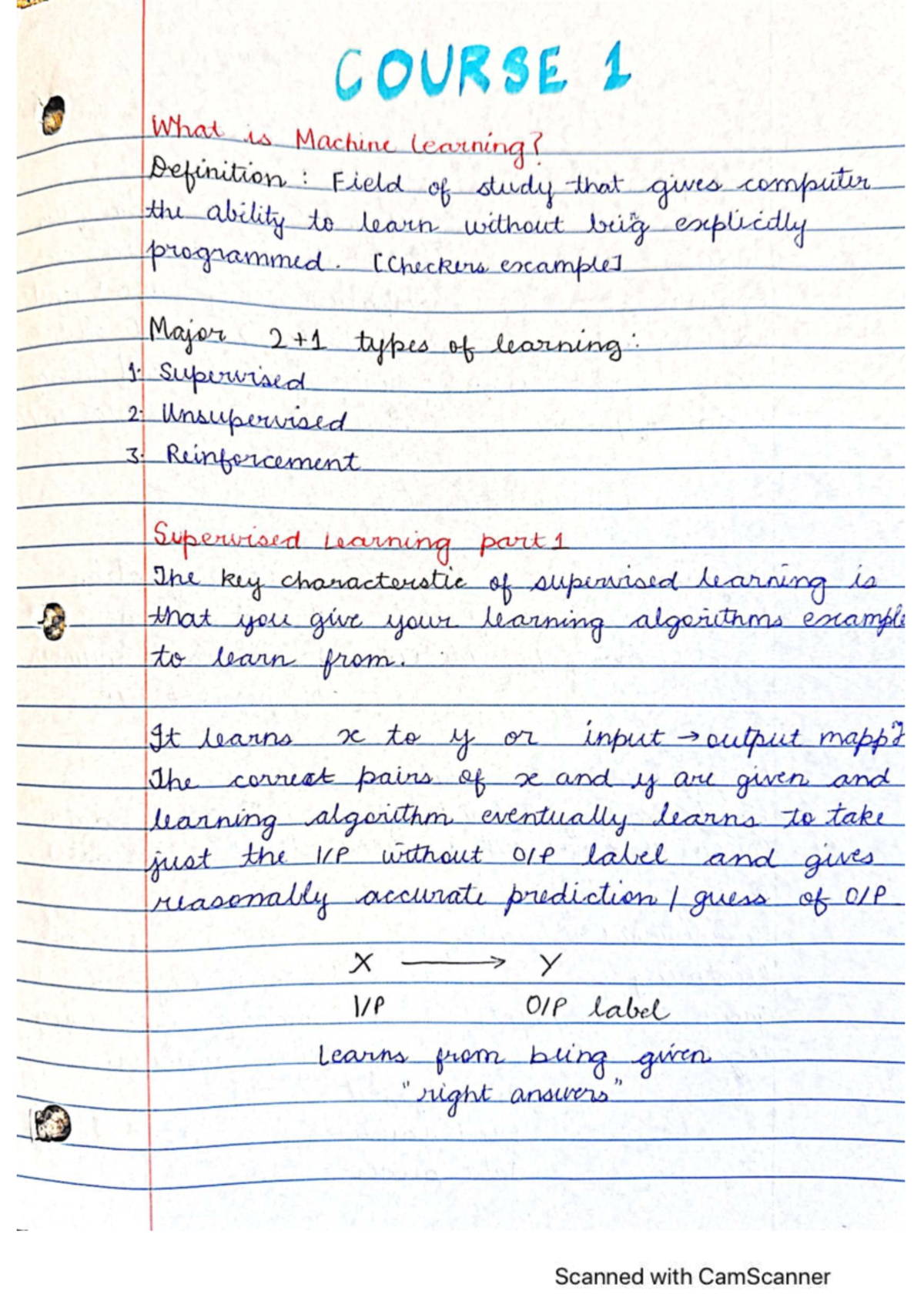 COURSE 1 Supervised Machine Learning: Regression & Classification Notes ...