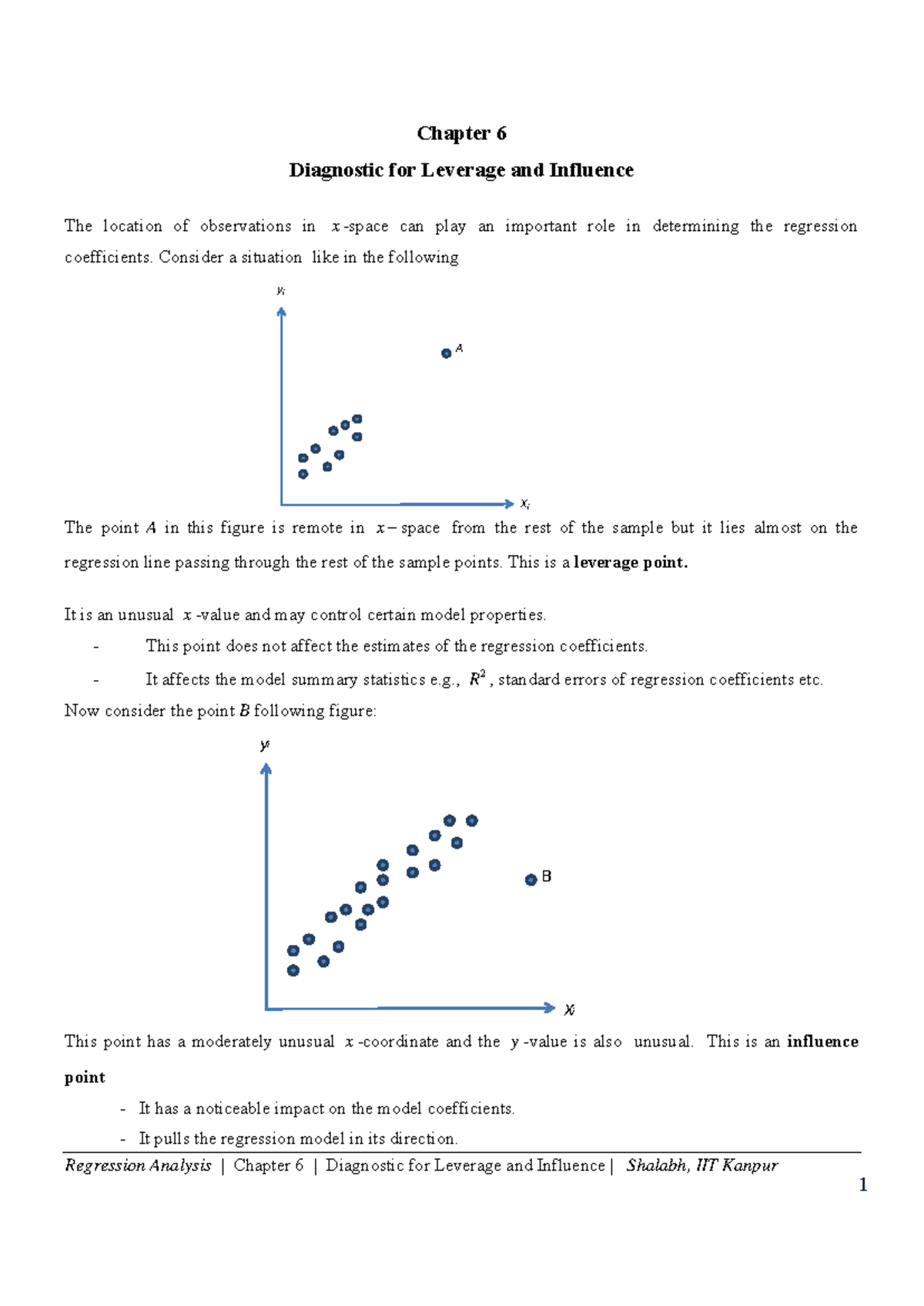 Chapter 6: Regression Diagnostics for Leverage & Influence Analysis ...