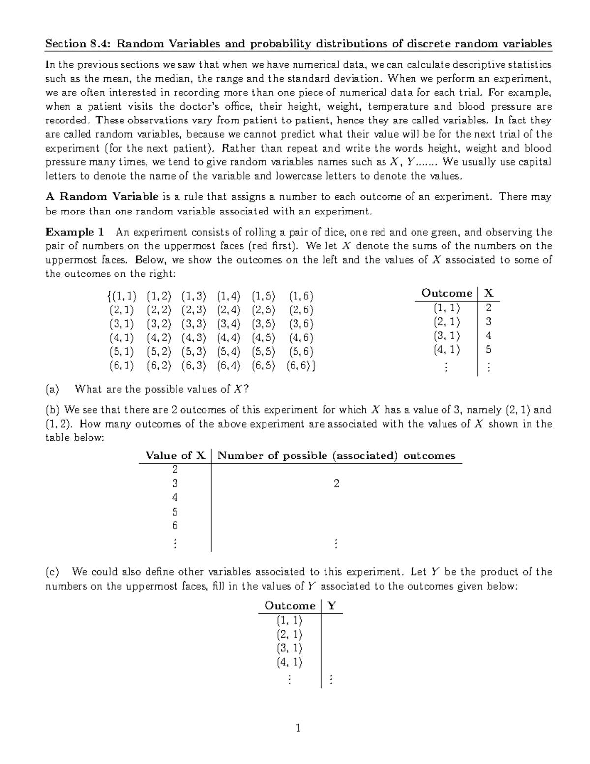Lecture Notes 17: Exploring Random Variables & Distributions - Studocu