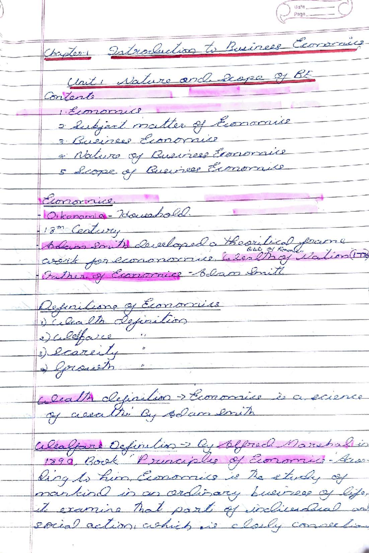 Business Economics & Central Problems of an Economy (BE 101) - Studocu