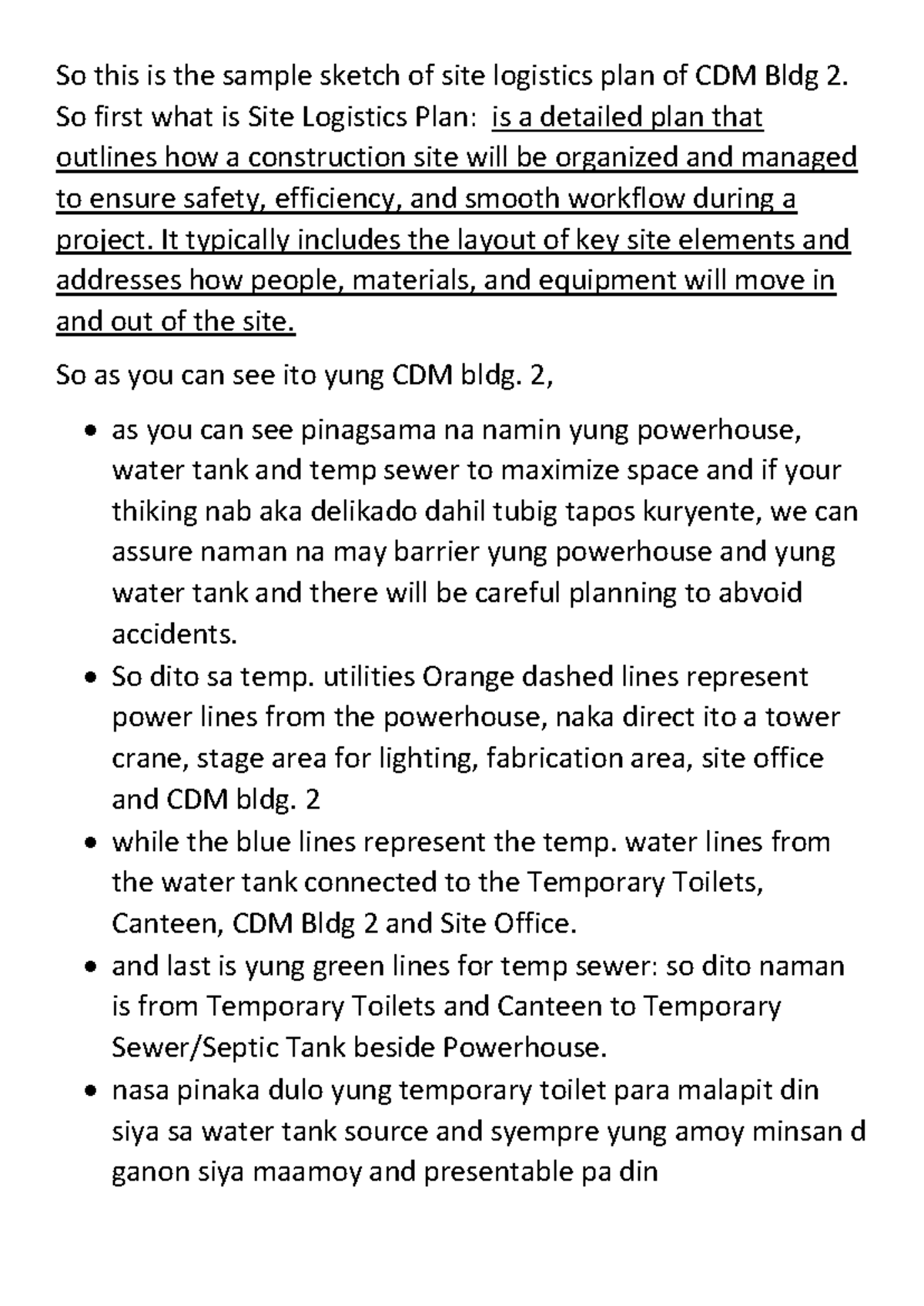 Site Logistics Plan for CDM Bldg 2: Traffic Management & Layout Details ...
