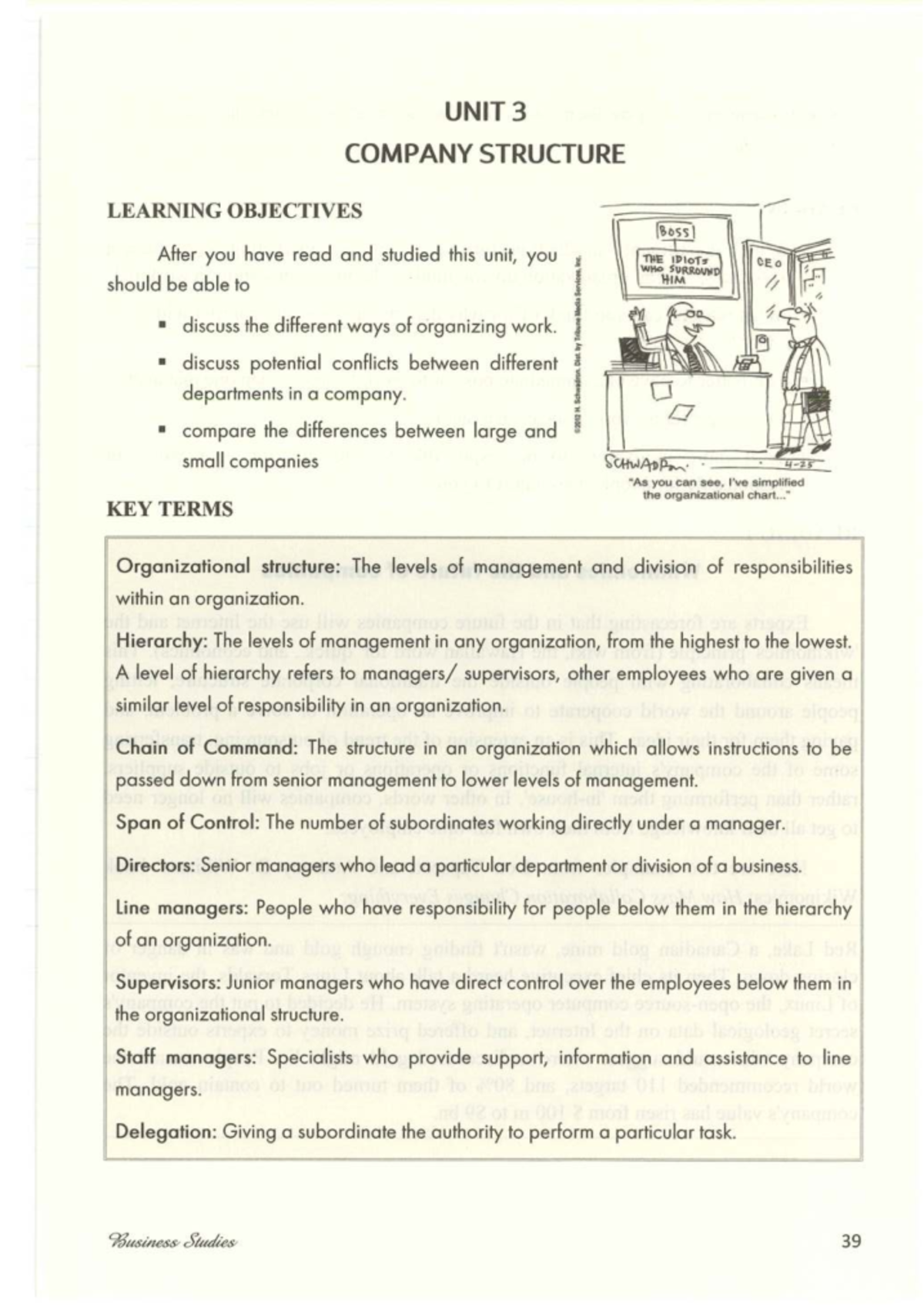 U3: Company Structure & Organizational Dynamics in Business Studies ...
