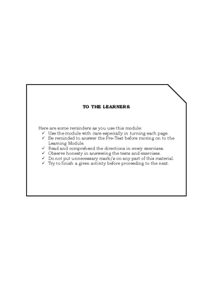 Philosophy Quarter 1 Module 5 - Introduction to Philosophy of the Human ...