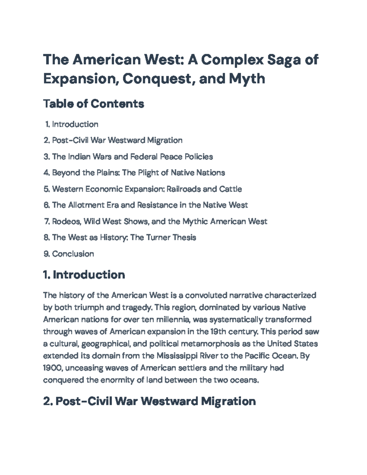 The American West: Expansion, Conflict, and Myth - History Study Guide ...