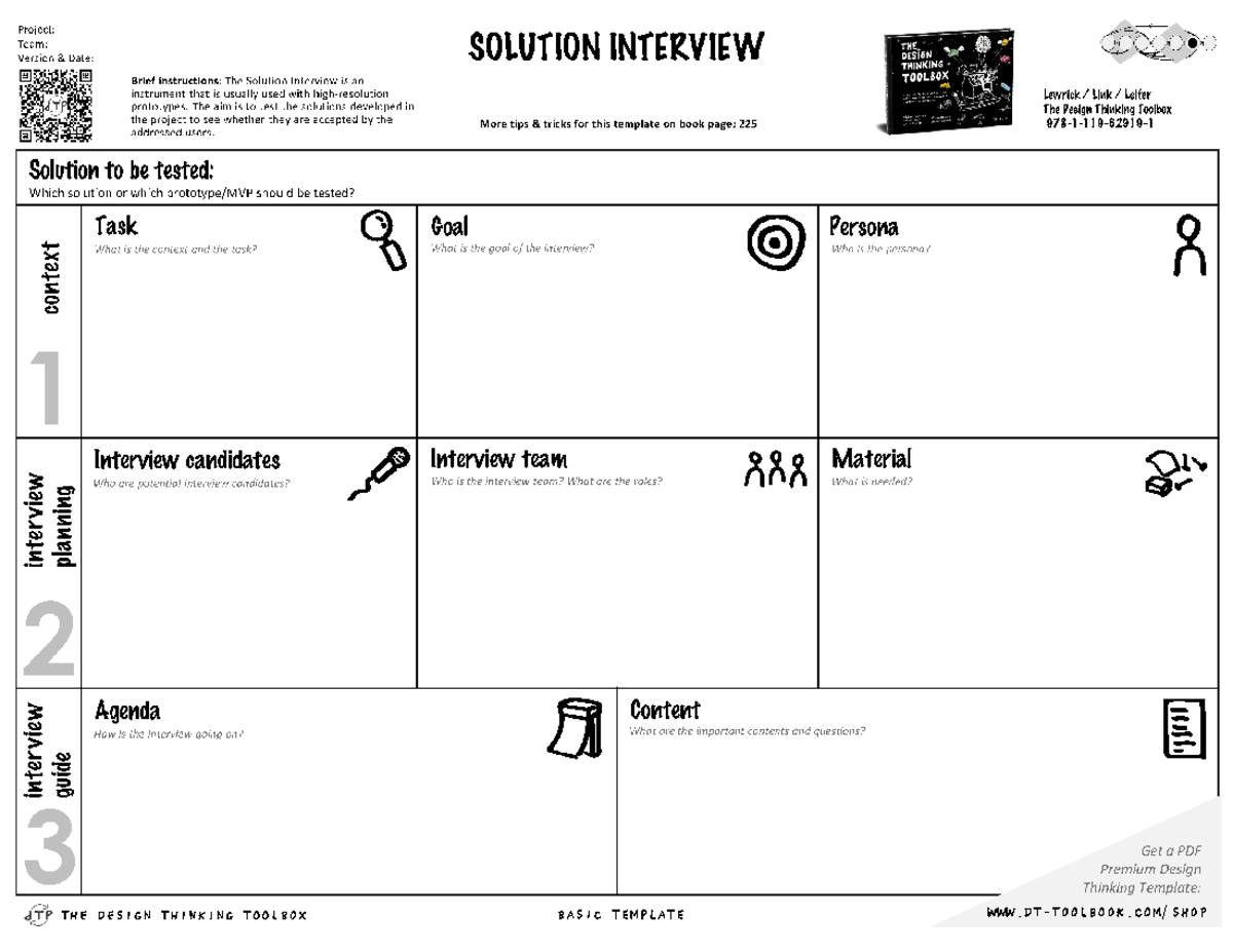 Group Exercise-Solution Interview Template - Project: Team: Version ...