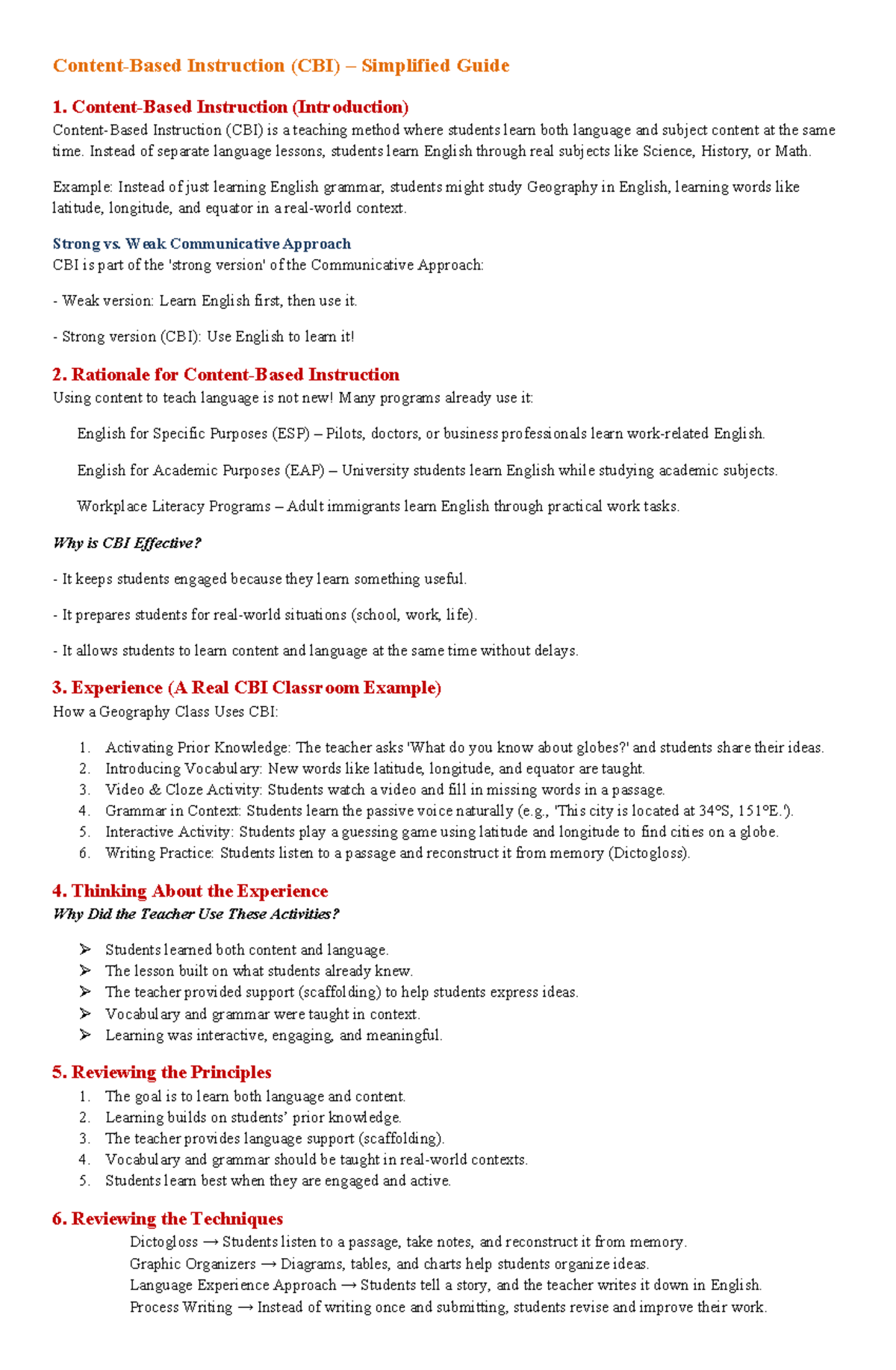 Content-Based Instruction (CBI): A Guide to Effective Language Learning ...