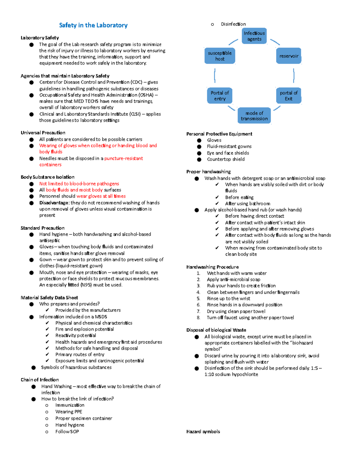 Laboratory Safety - Safety in the Laboratory Laboratory Safety The goal ...
