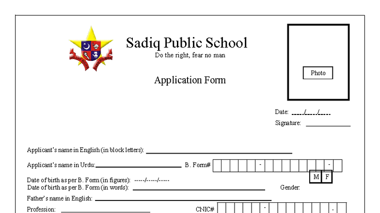 BEEF SPS Admission Application Form 2026 - Studocu