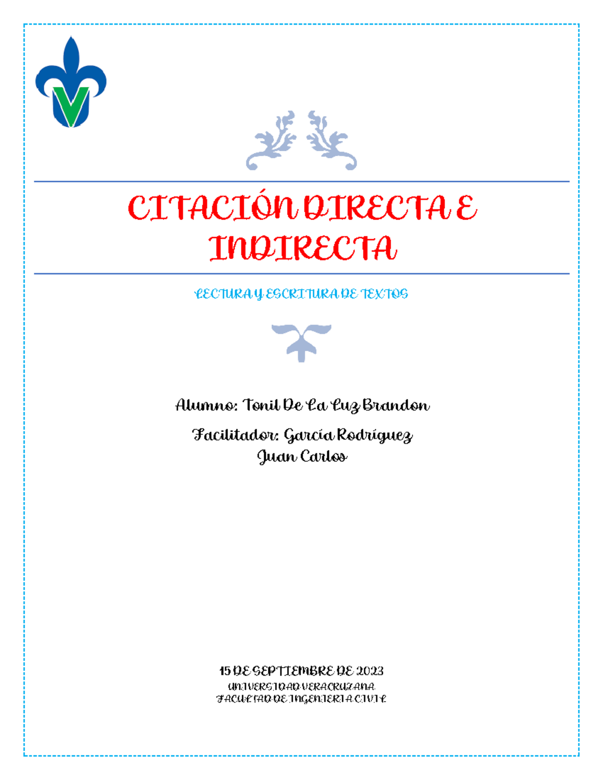 ACT04b - Citación Directa e Indirecta: Ejercicios y Referencias - Studocu