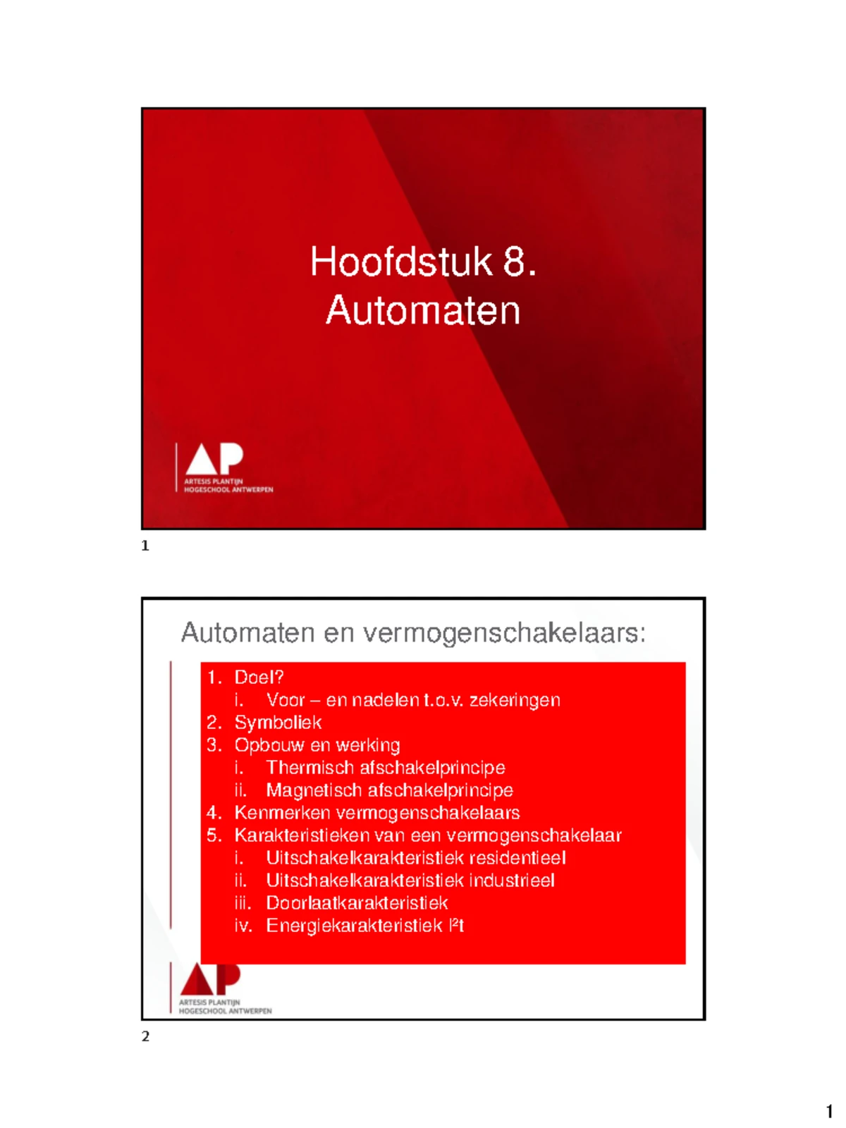 10 Les Netstelsels - les 10 - Hoofdstuk Netstelsels Distributienetten 1 ...