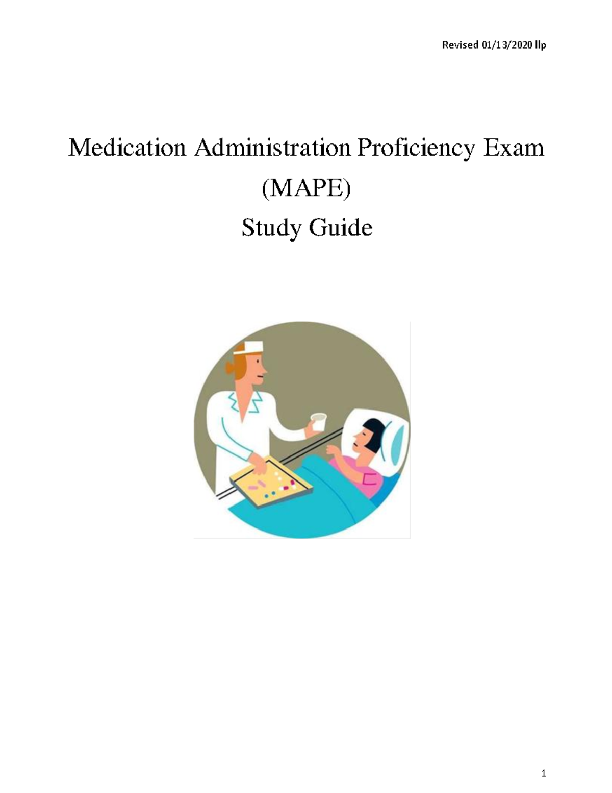 MAPE: Medication Administration Proficiency Exam Study Guide Review ...