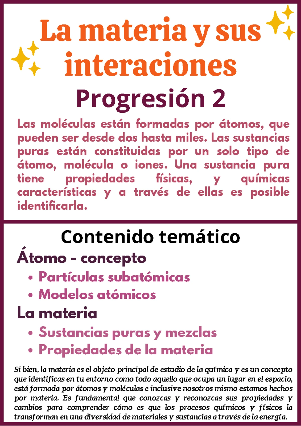 Guía de Actividades: La Materia y sus Interacciones - 1er Semestre 2024 ...