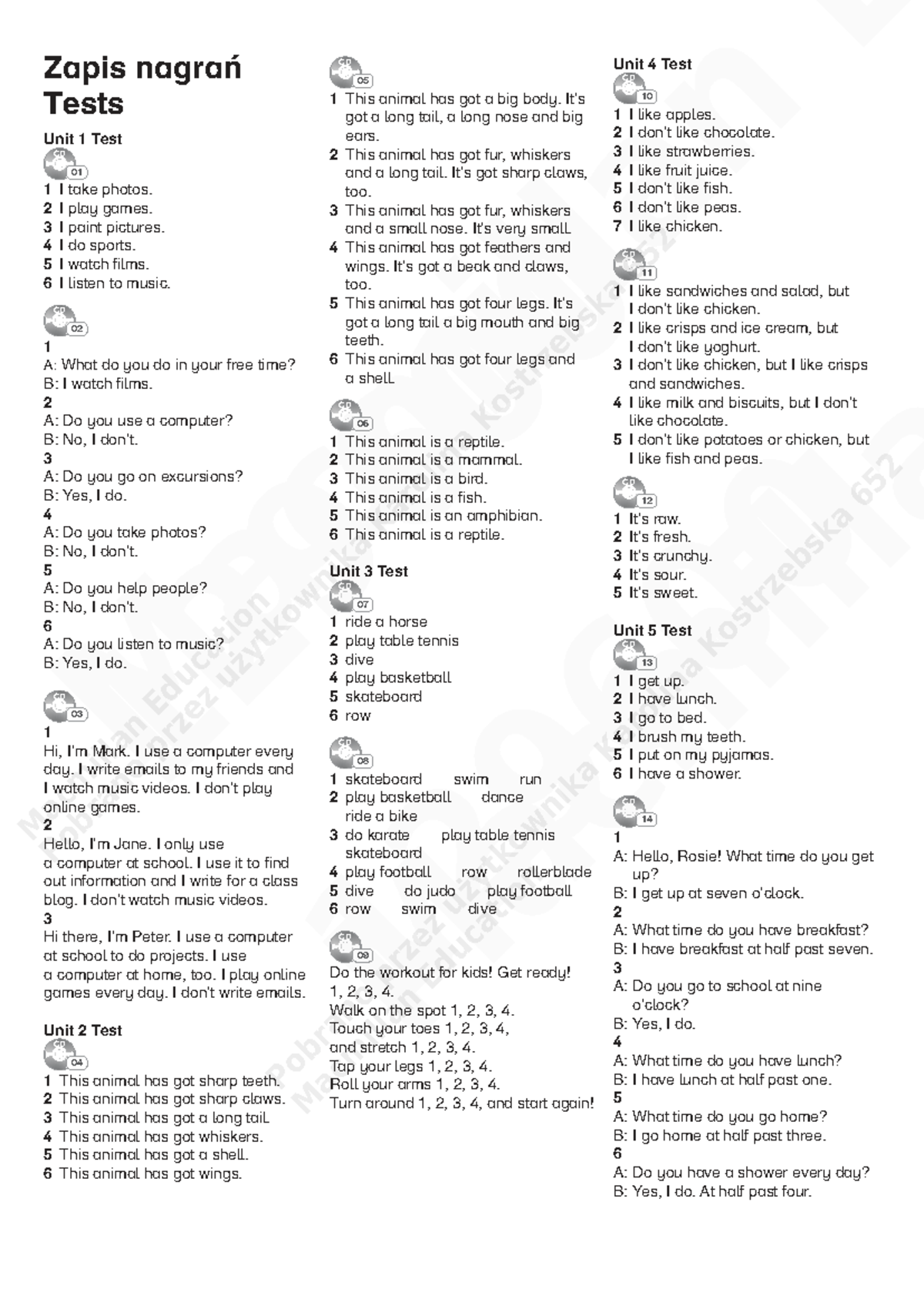 Tiger 3 Unit Tests Compilation: Comprehensive Review and Practice - Studocu