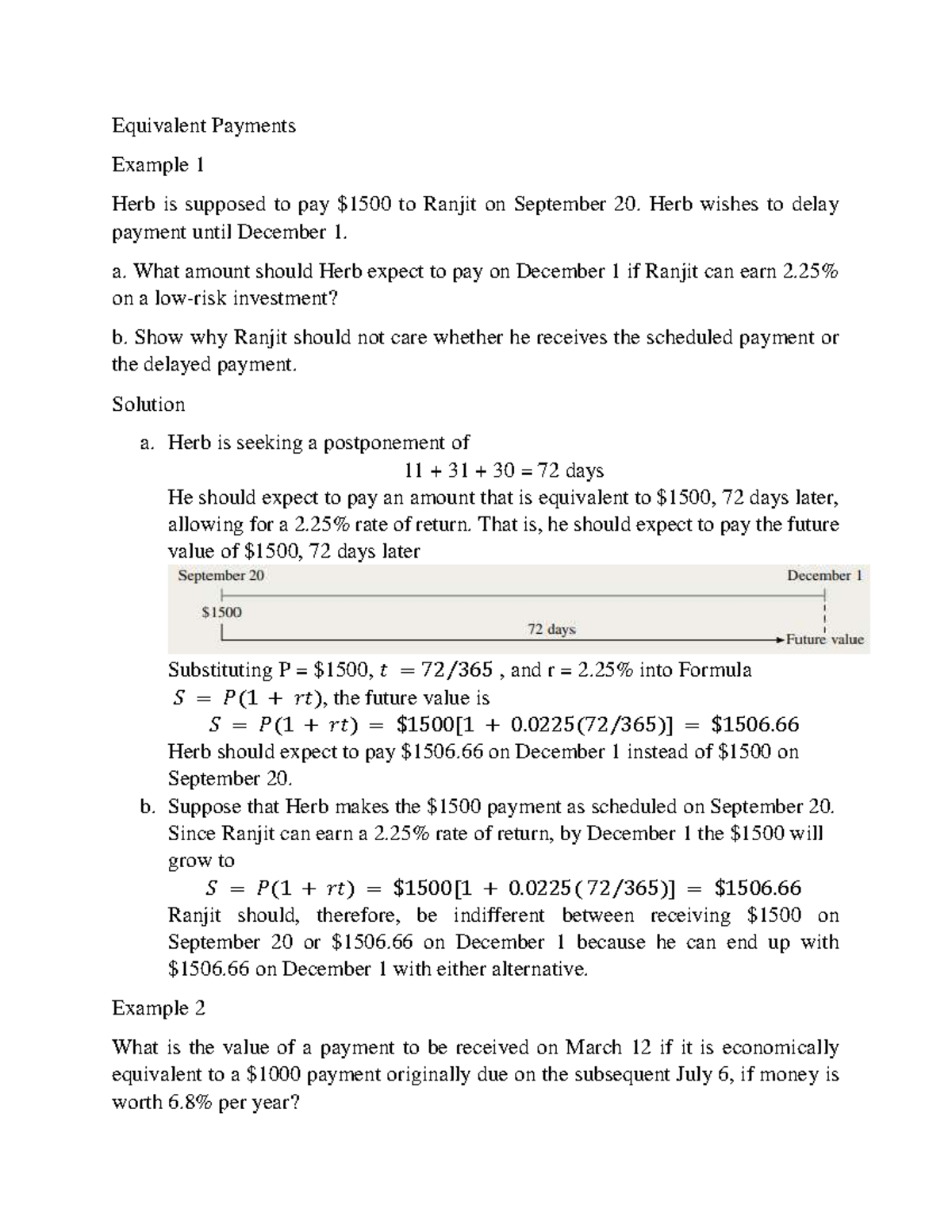 Lec 8: Equivalent Payments & Future Value Analysis in Business Math ...