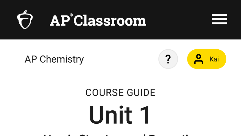 AP Chemistry Course Guide: Unit 1 - Atomic Structure & Properties - Studocu