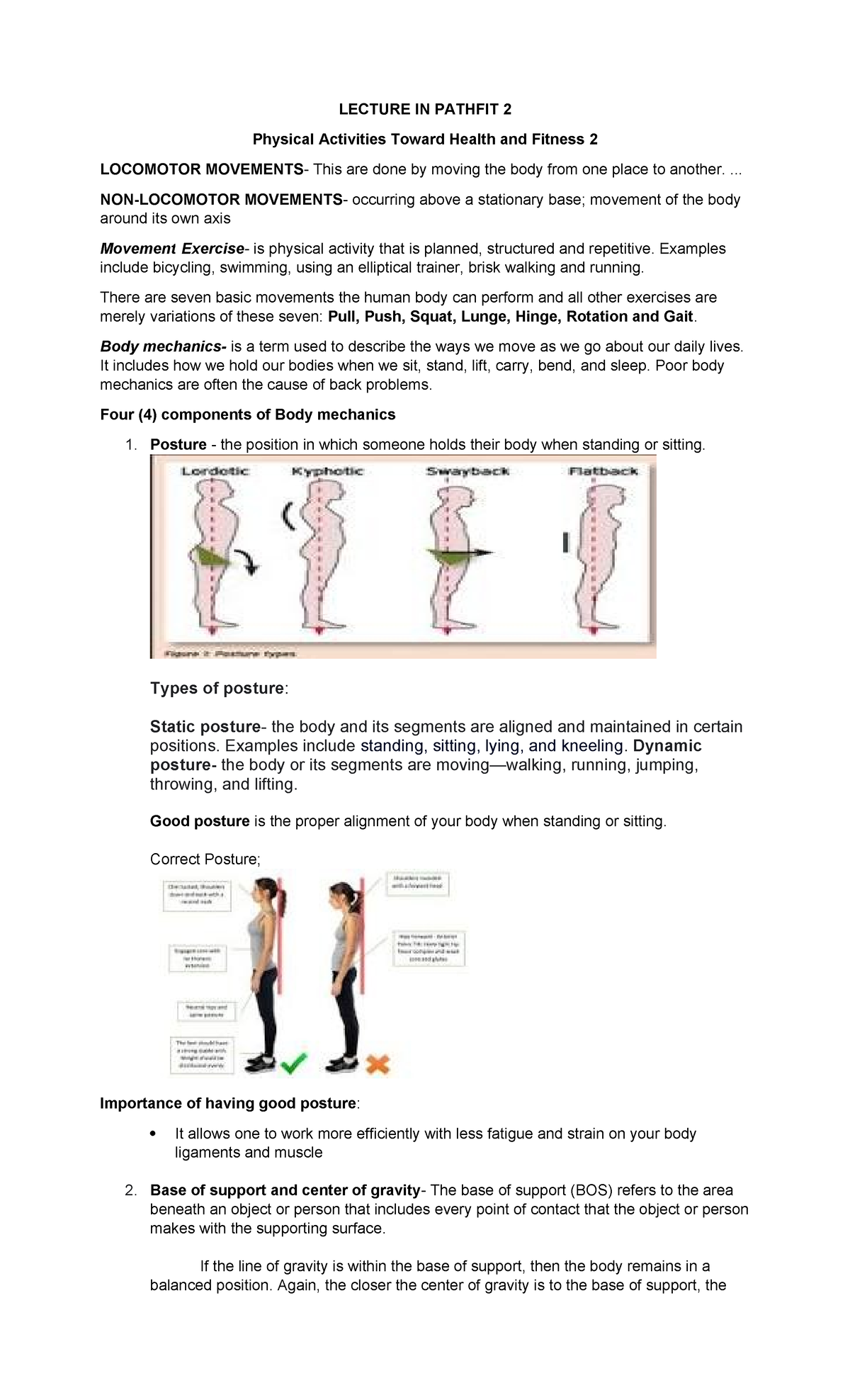 Pathfit 2-M1 Lecture Notes on Health and Fitness Principles - Studocu