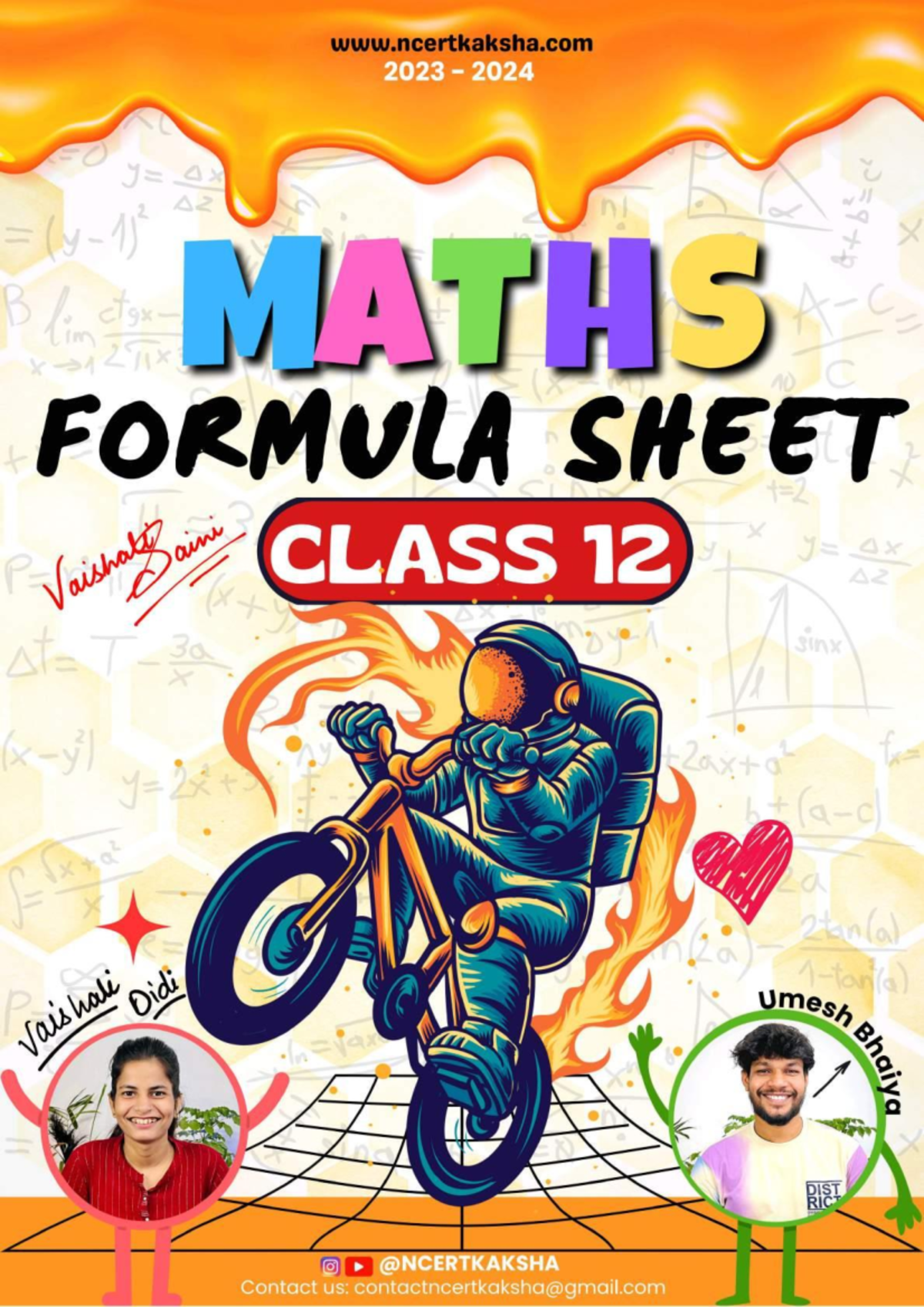 CHD-12-Maths: Comprehensive Formula Sheet and Key Concepts - Studocu