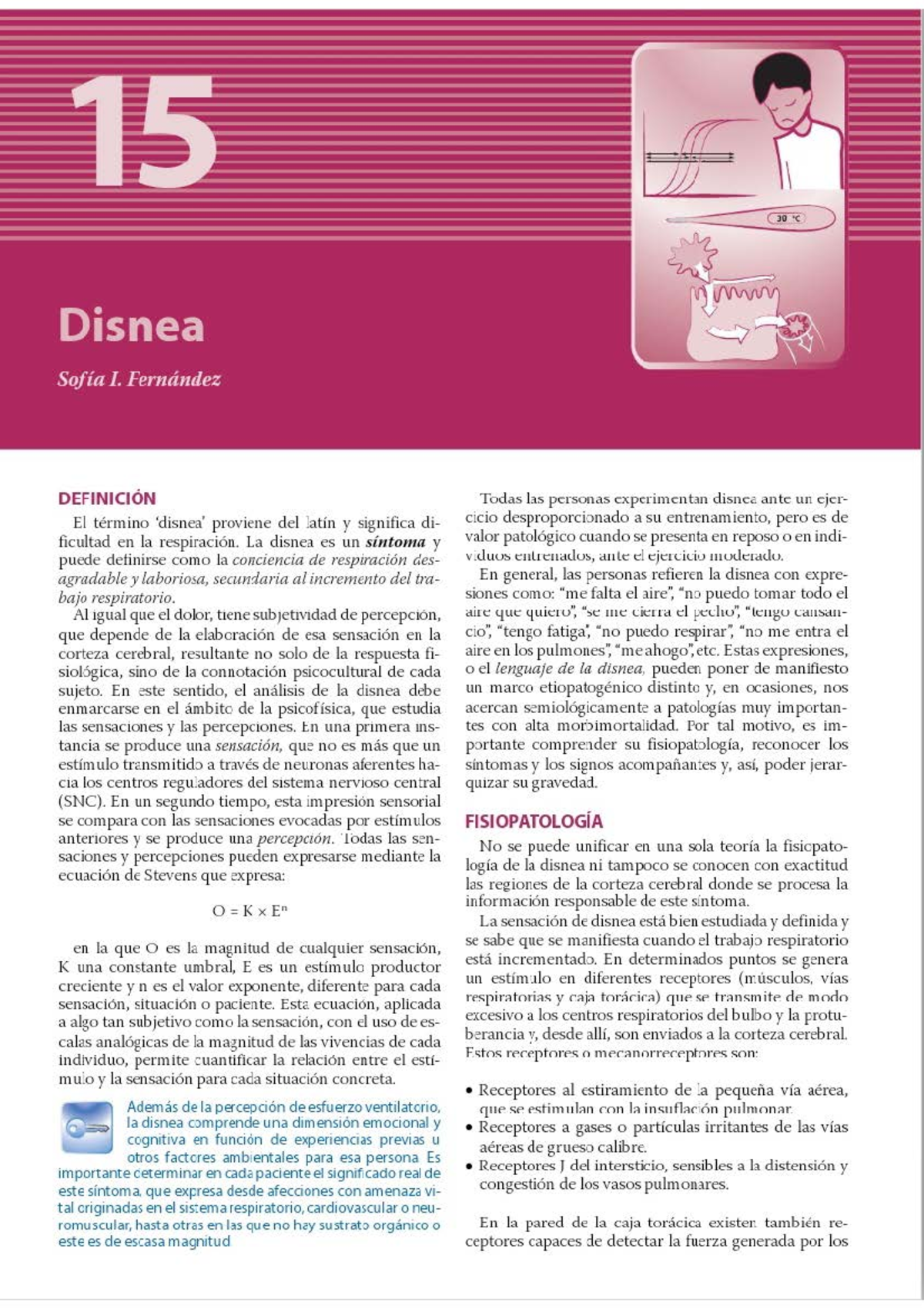 Disnea: Definición, Fisiopatología y Evaluación Clínica (MED-101) - Studocu