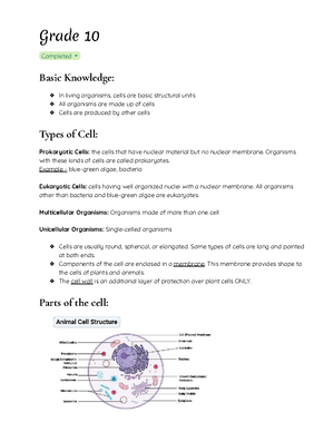 Science - Academic - Grade: 10 - High School - Canada - Studocu