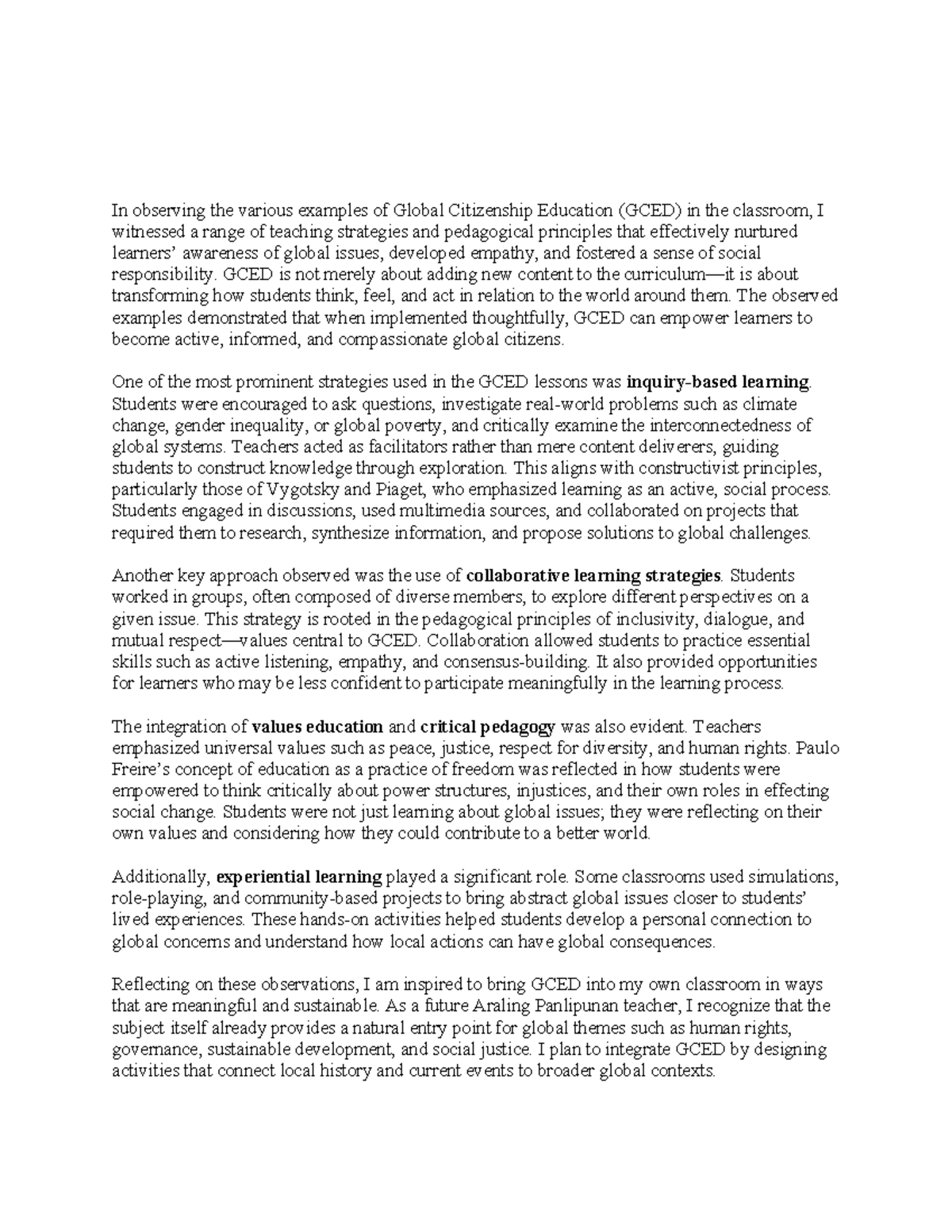 GCED Strategies: Enhancing Global Awareness & Empathy in Classrooms ...