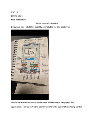 2-1 Milestone Interviews and User Personas - Interviews and User ...