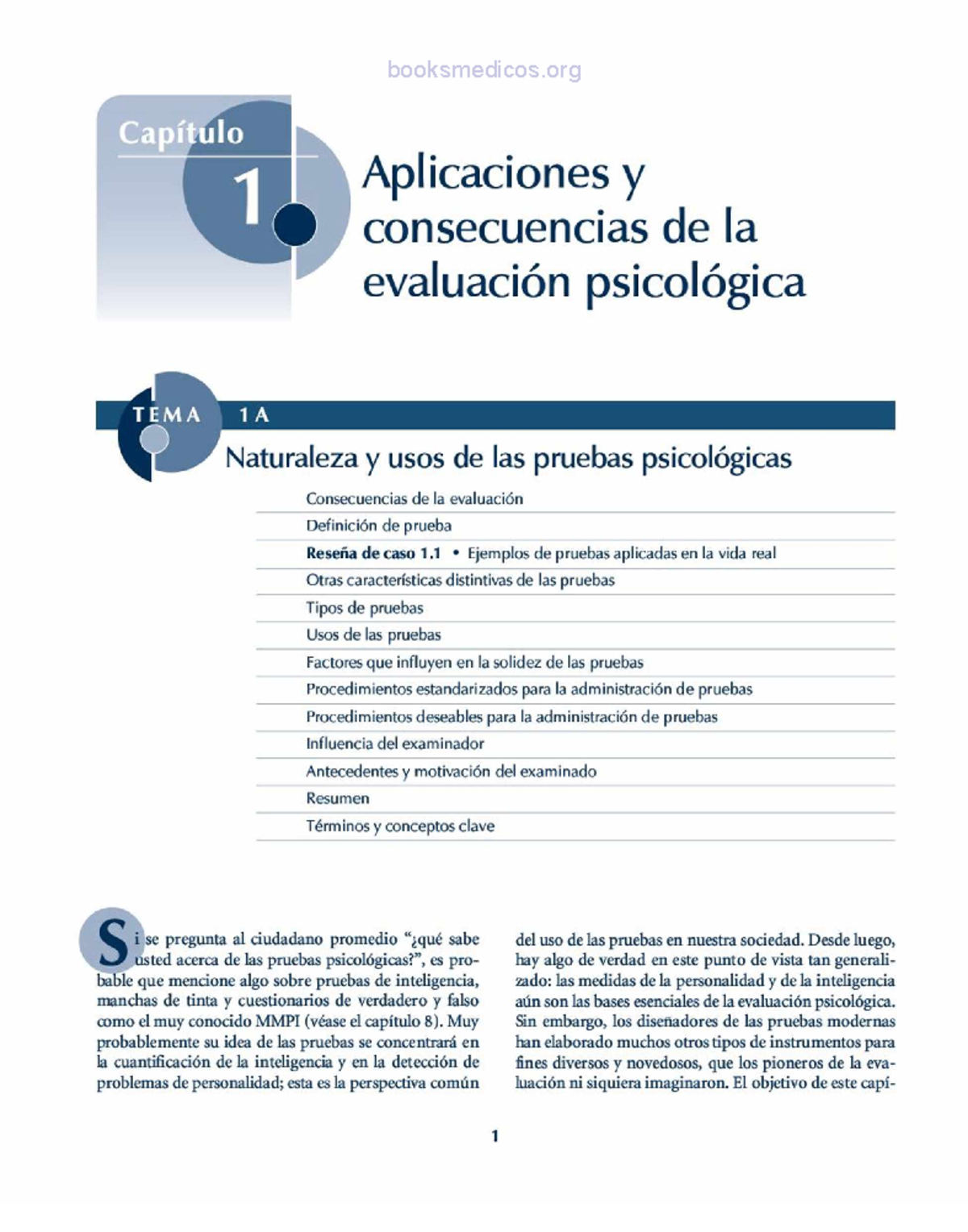 Lectura 2 pruebas psicologicas - historia principios y aplicaciones - Aplicaciones y ...