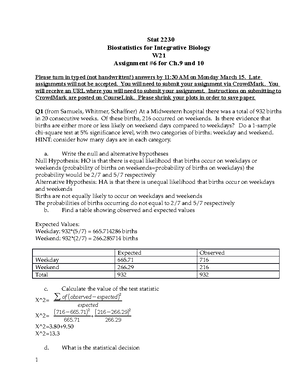 STAT2230-Midterm Test - Formula Sheet -W25 - Formula Sheet 𝑥̅ = 𝑥 1 ...