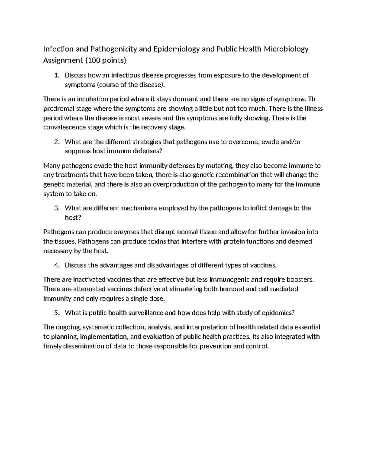 Infection & Pathogenicity: Epidemiology & Public Health Microbiology ...