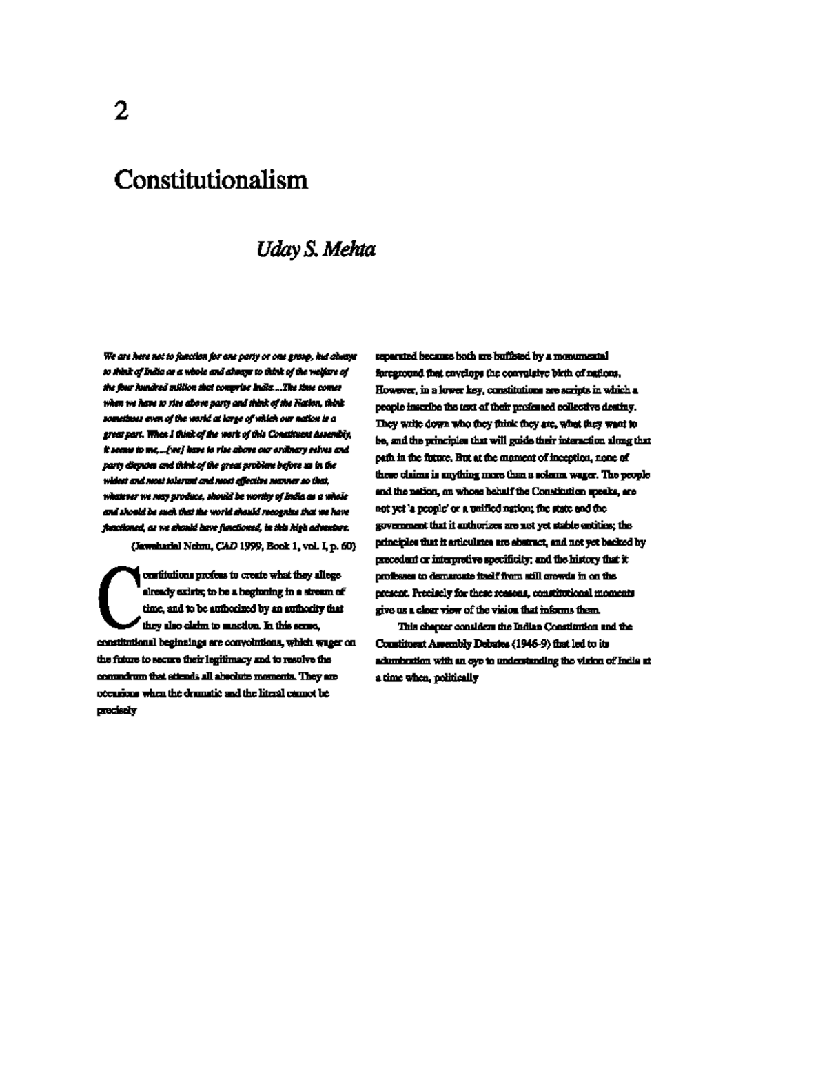 Constitutionalism Notes: Key Principles and Concepts Explained - Studocu