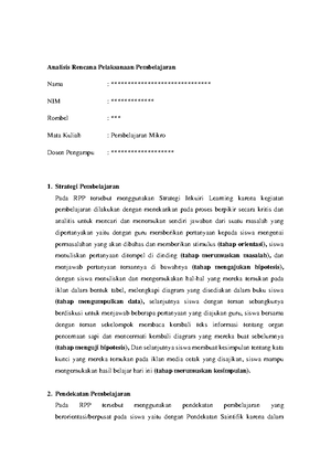 Contoh Instrumen Penilaian Tes dan Non tes - KISI – KISI INTRUMEN ...