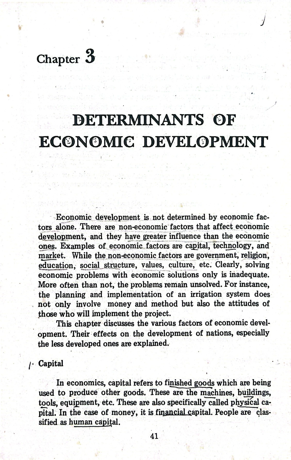 Determinants of Economic Development - Chapter 3 DETERMINANTS OF ...