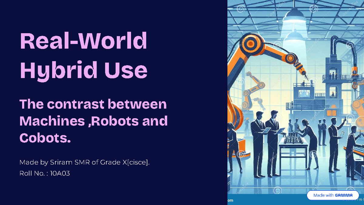 Hybrid Use of Machines, Robots, and Cobots: Key Differences Explained ...