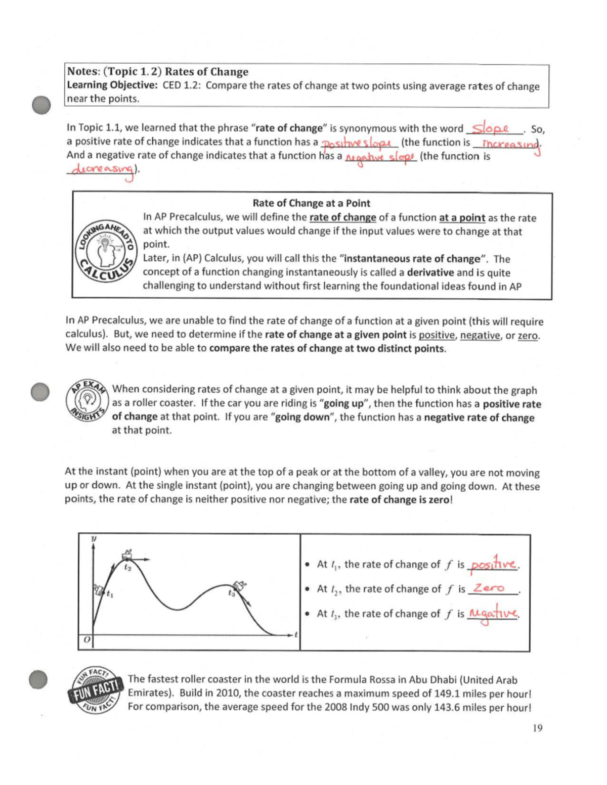 AP Precalculus: Understanding Average & Instantaneous Rates of Change ...