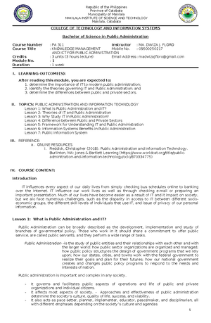 UTS - Module 6 - Copy - lecture notes - I. Learning Objectives At the ...