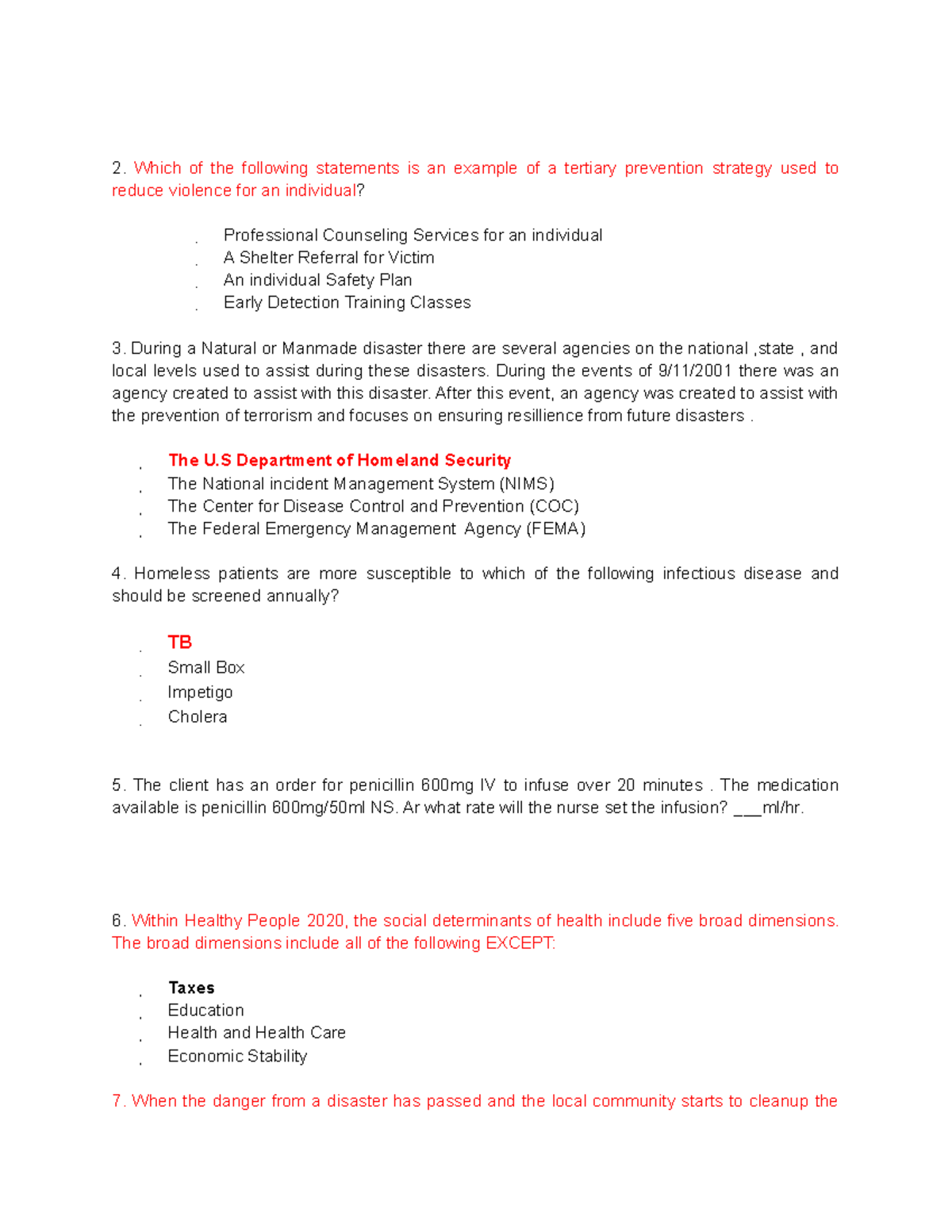 Exam 2 Community - Which of the following statements is an example of a ...