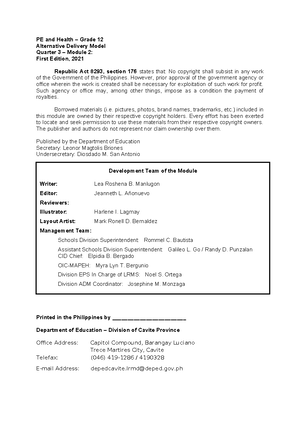 Grade 5 HRG DLL Quarter 1 WEEK1 7 - HOMEROOM GUIDANCE SCHOOL TANZA ...