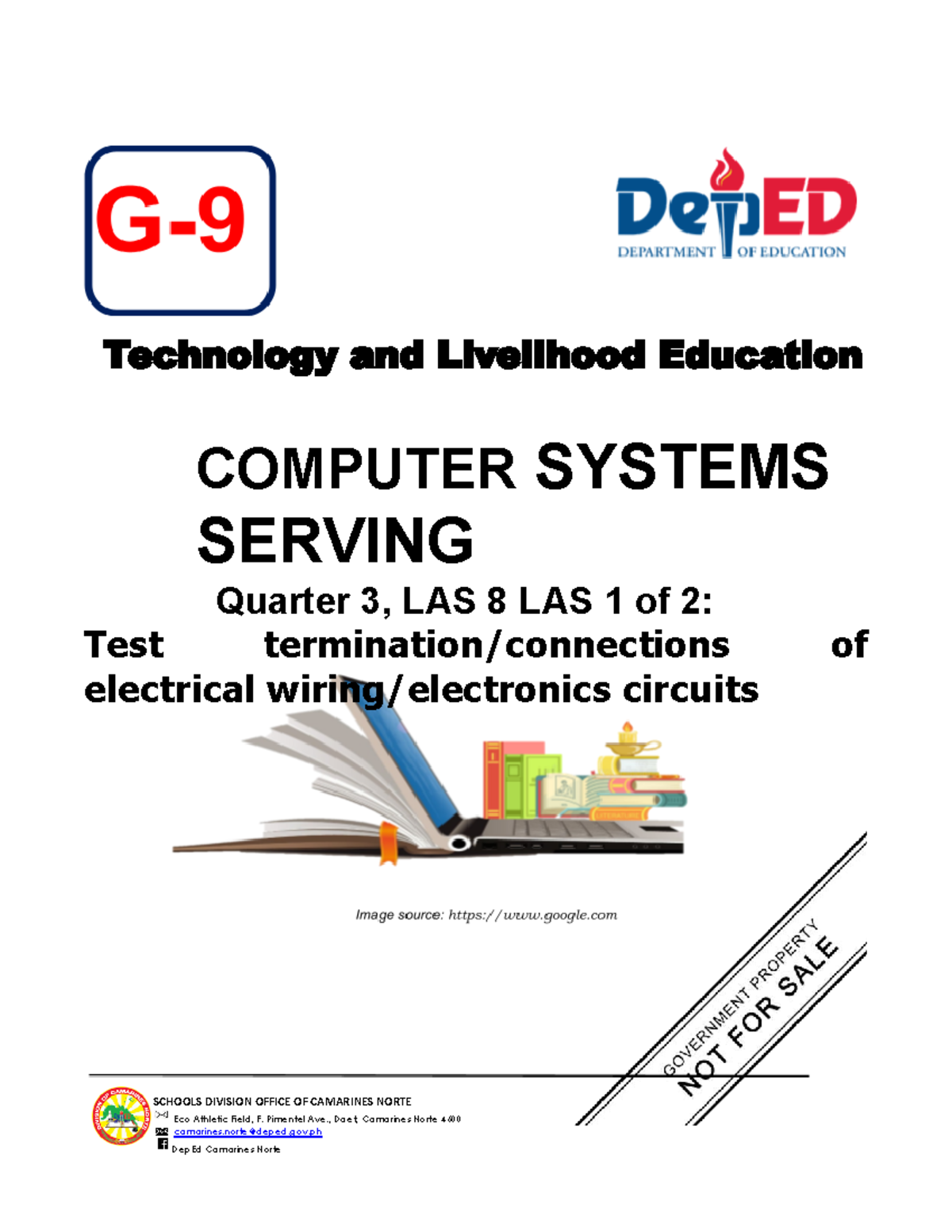CSS 9 LAS 8 Week 8 Electrical Wiring Connections Guide by Palmones ...