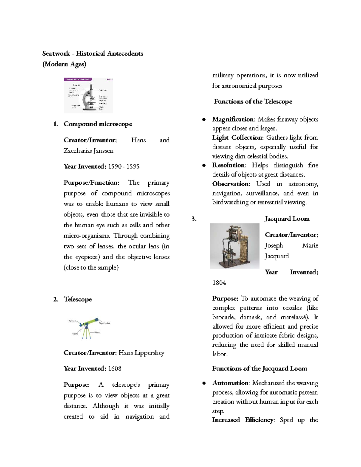 Historical Antecedents of Key Inventions in Science and Technology ...